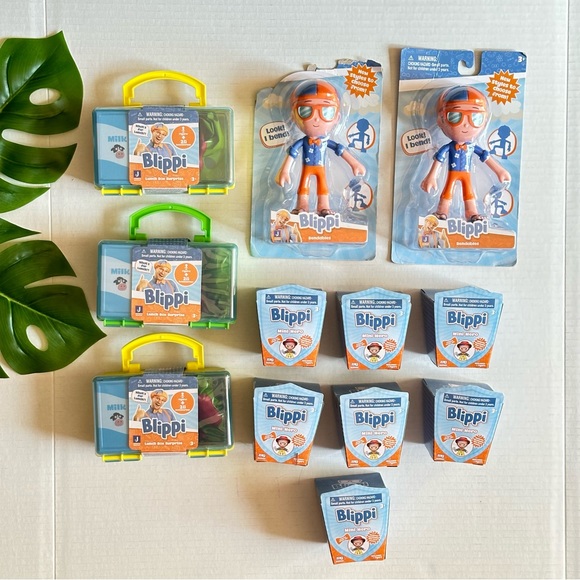 Blippi | Toys | Blippi Figures Lunch Boxes And Blippi Mini Heros Lot ...